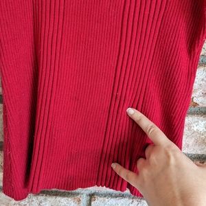Vicinity | Sweaters | Vicinity Cherry Red Ribbed Turtleneck Xl | Poshmark